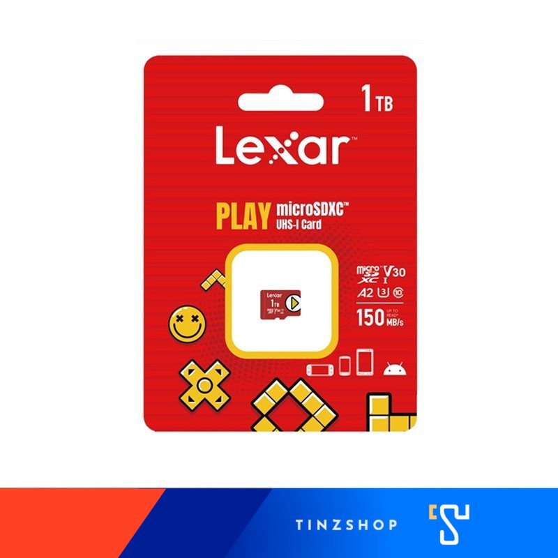 Lexar 1TB PLAY microSDXC UHS-I Memory Card Class 10 150MBs LMSPLAY001T ...