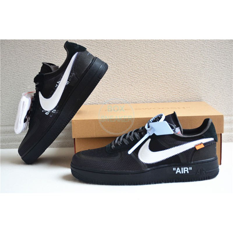 Off-white x Air Force 1 Low in Black รองเท้ากีฬา รองเท้าผ้าใบ ...