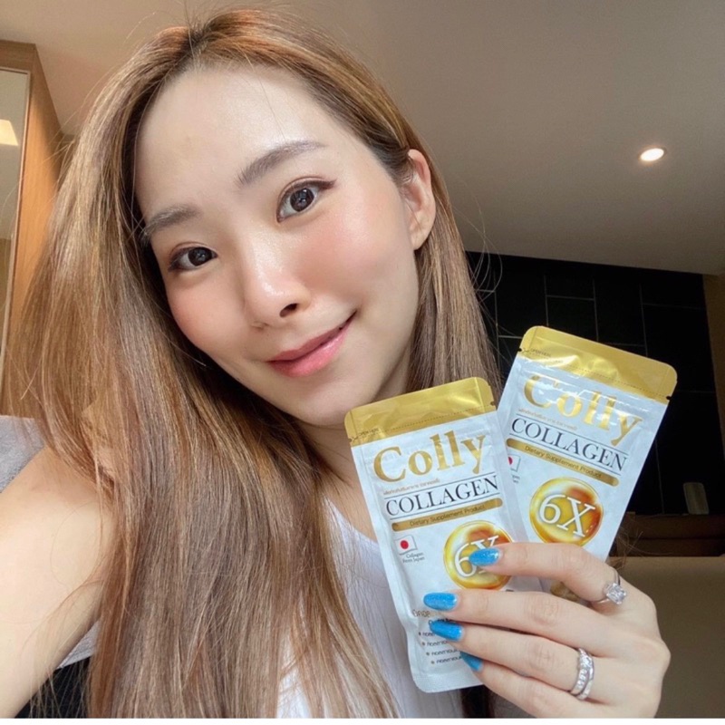 1ซอง40แคปซูล Colly Collagen 6x คอลลี่ คอลลาเจน 6เอ็กซ์ ผิวใสนุ่มฟู ...