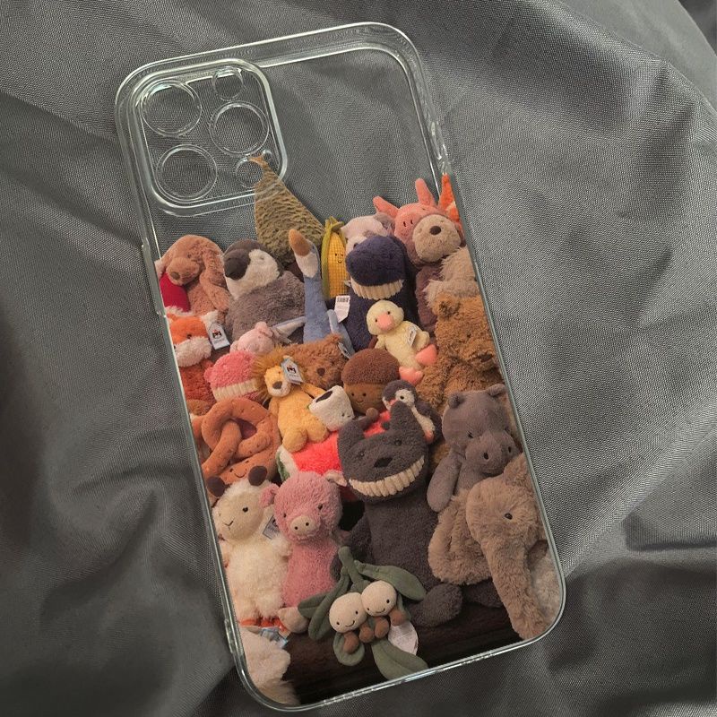 เคสโทรศัพท์มือถือ ซิลิโคนใส กันกระแทก ลายการ์ตูนน่ารัก สําหรับ iPhone ...