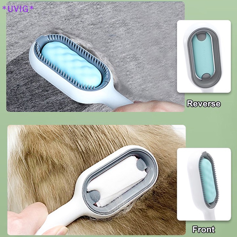 Uvig แปรงหวีขนสัตว์เลี้ยง ทําความสะอาดธง สําหรับสุนัข แมว - universing ...