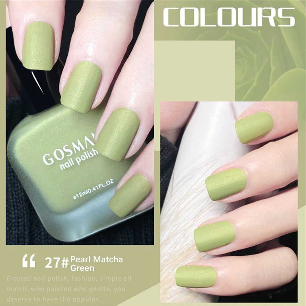 COD Gosman Matte Nail Polish 12ml ยาทาเล็บเคลือบด้านฤดูร้อนไม่ลอกไม่ลอก ...