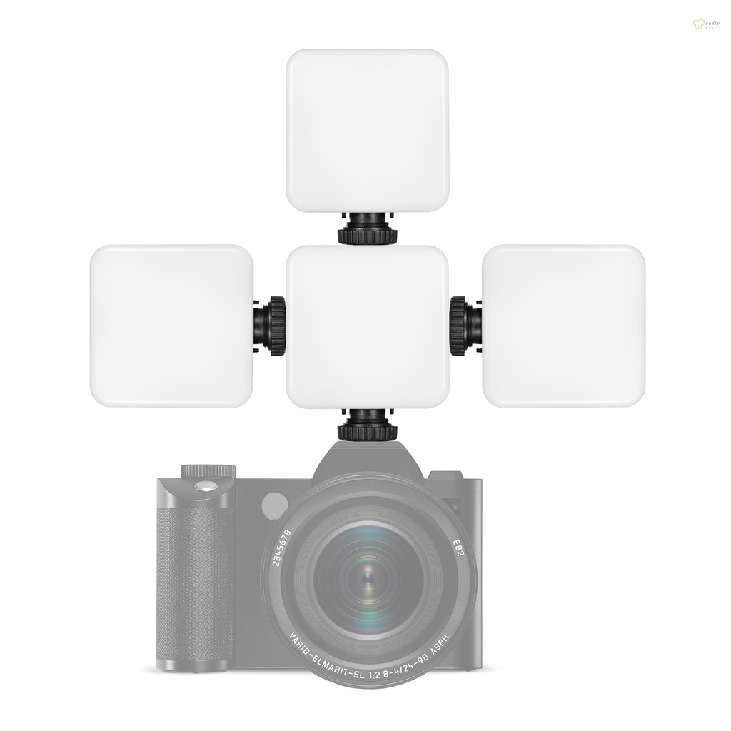 พร้อมส่ง Andoer KM-72A ไฟวิดีโอ LED RGB หรี่แสงได้ ขนาดเล็ก 6W แบตเตอรี่ในตัว 2000mAh พร้อมขา ...