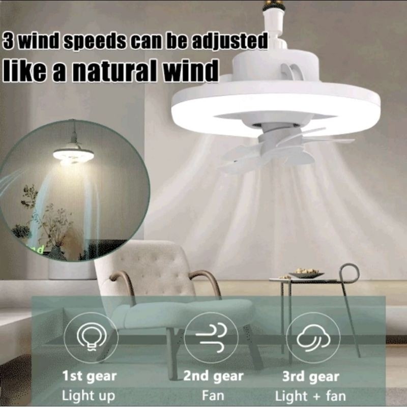 พร้อม 2 In 1 Led Mini Ceiling Fan With Smart Remote Control Ceiling Fan ...