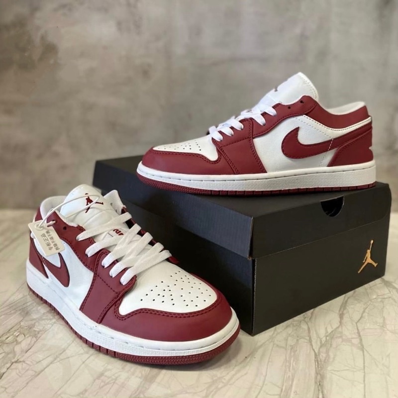 Nike Air Jordan 1 low Team Redส่งเก็บเงินปลายทาง - tshirt_aj1.th - ThaiPick