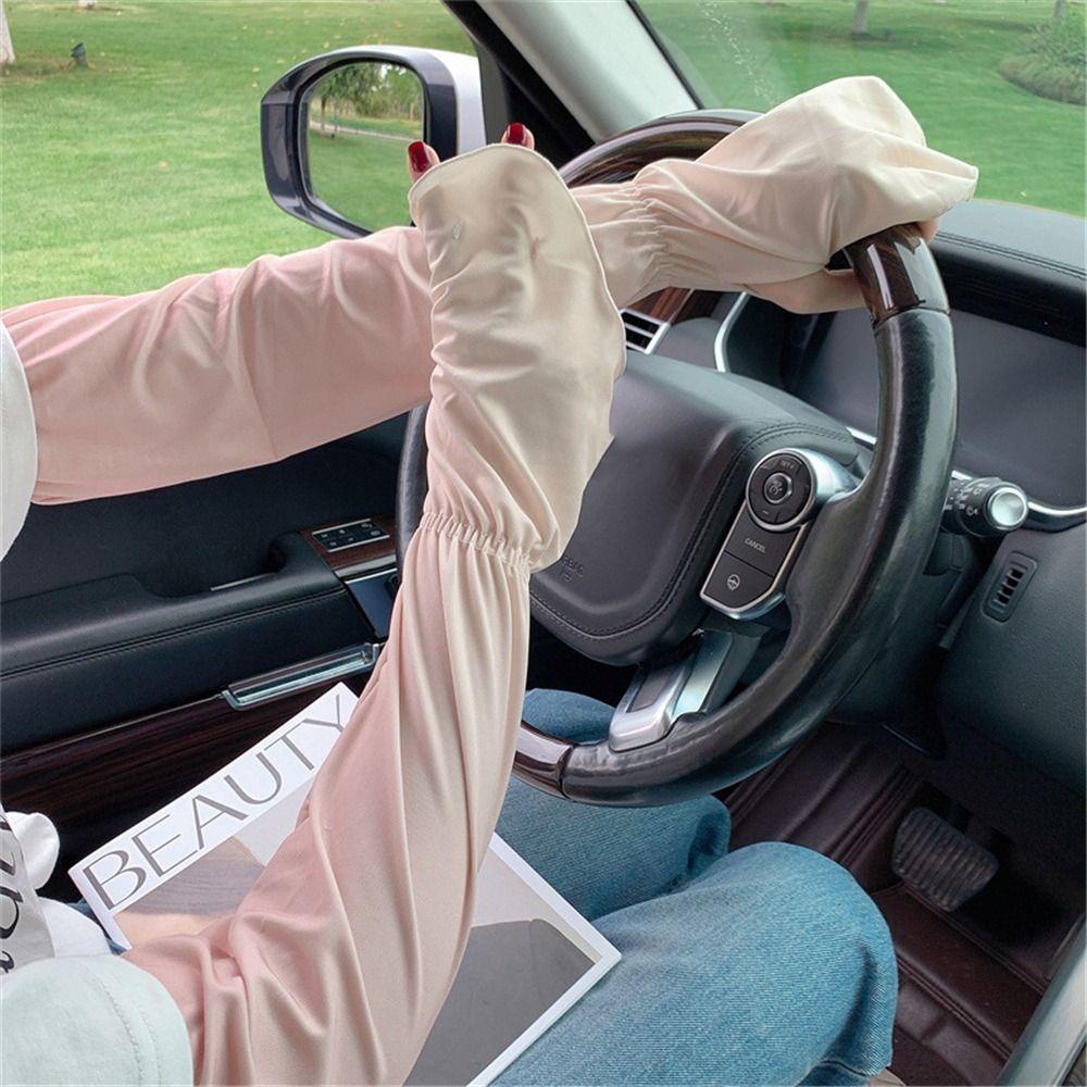 Lveror ถุงมือยาว ไล่โทนสี กันแดด ป้องกันข้อศอก สําหรับผู้หญิง - luolv.th - ThaiPick