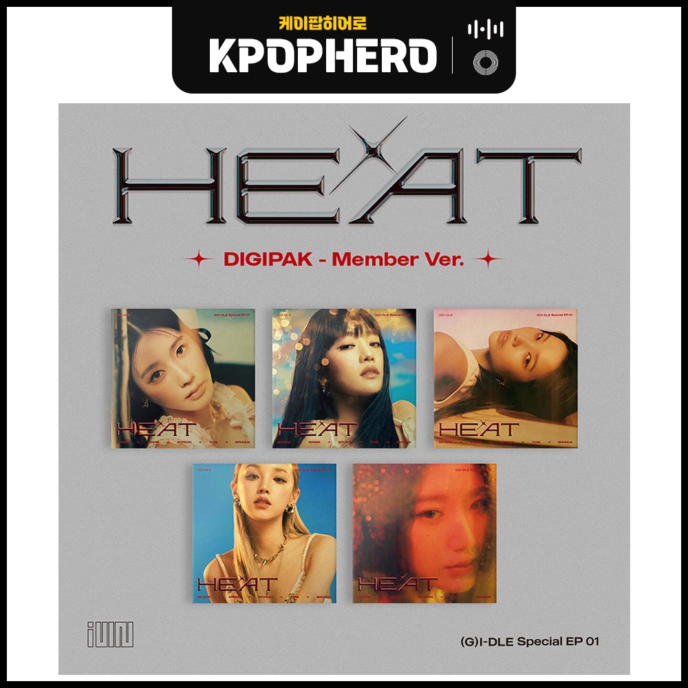 (G)I-DLE - SPECIAL ALBUM HEAT DIGIPAK - MEMBER Ver - kpopherodw.th ...