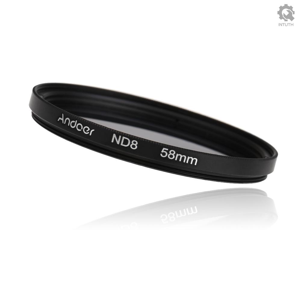 intu Andoer 58mm UVCPLFLDND(ND2 ND4 ND8) Photography Filter Kit Set ...