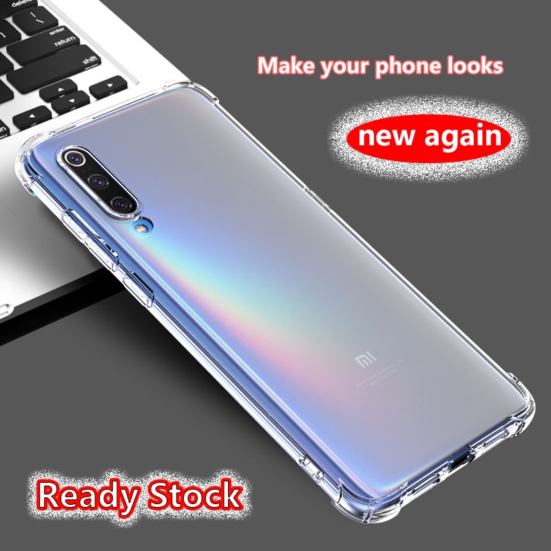 เคสโทรศัพท์มือถือเจลลี่ ยางนิ่ม แบบใส กันกระแทก 4 มุม ปิดด้านหลัง ...