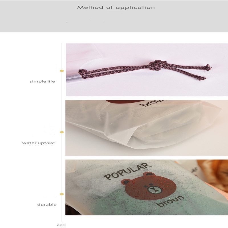 ถุงหมี ถุงใส่ของ ถุงหูรูด กันน้ำ pvc กันน้ำ drawstring ความหลากหลายของ ...