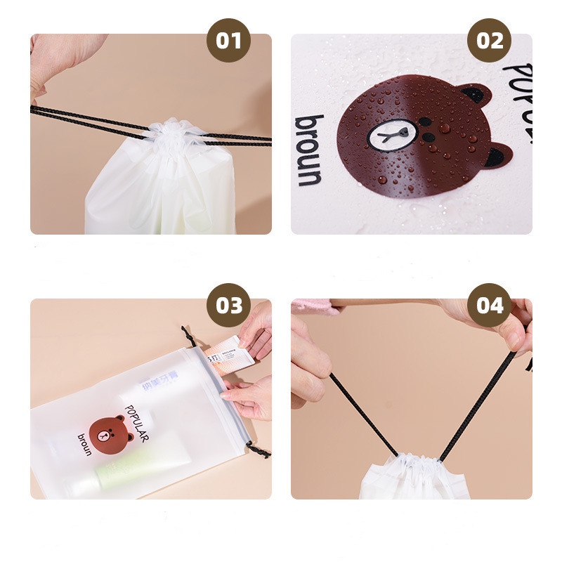 ถุงหมี ถุงใส่ของ ถุงหูรูด กันน้ำ pvc กันน้ำ drawstring ความหลากหลายของ ...