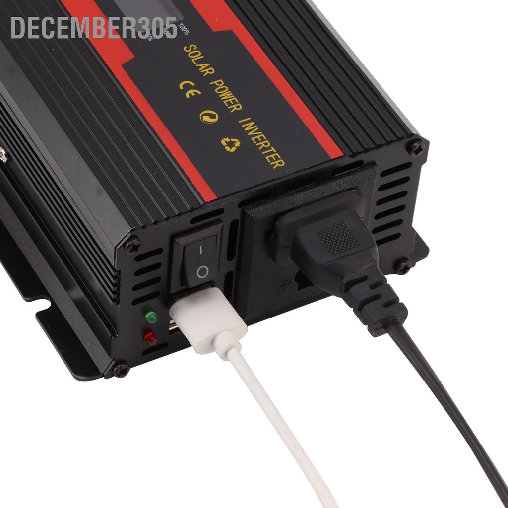December305 1000W Power Inverter Universal Dual Voltage 12V 24V220V Car ...