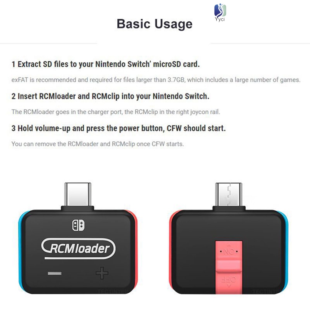 สวิตช์คลิปอัตโนมัติ RCM Loader Plug And Play To Boot Into CFW สําหรับ ...