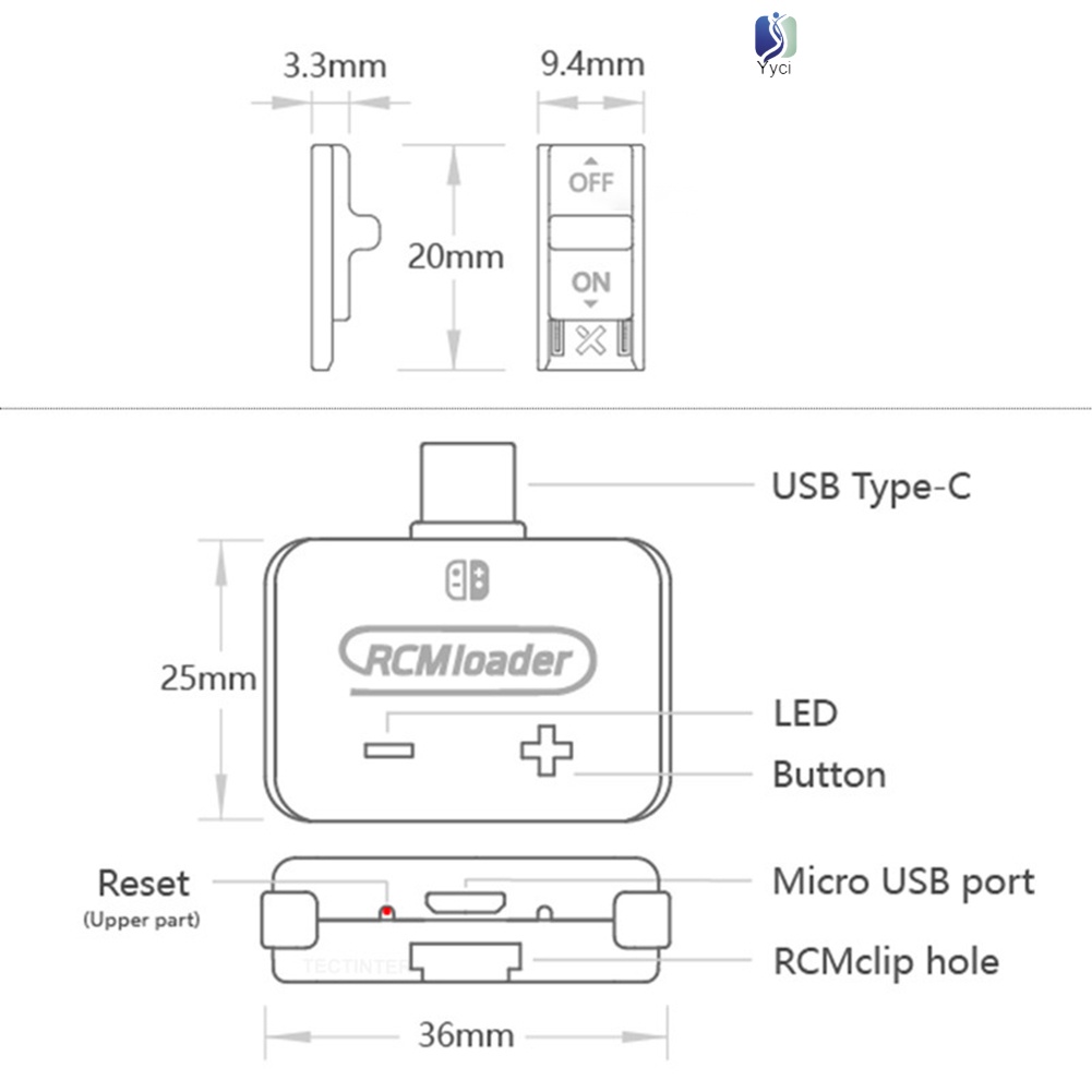 สวิตช์คลิปอัตโนมัติ RCM Loader Plug And Play To Boot Into CFW สําหรับ ...