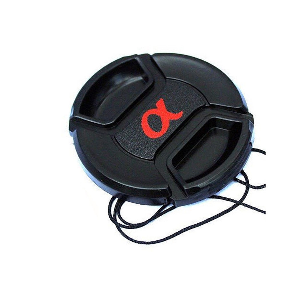 ฝาปิดเลนส์ Sony 62 มม LENS CAP SONY ALFA 62 MM มีโลโก้ Alpha มีสายคล้อง ...