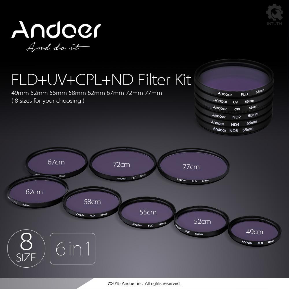 intu Andoer ชุดฟิลเตอร์ UVCPLFLDND(ND2 ND4 ND8) 67 มม. สําหรับกล้อง ...