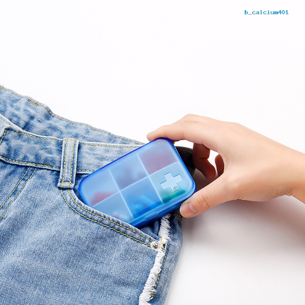 Calcix กล่องเก็บยา 6 ช่อง แบบพกพา กันชื้น สําหรับเดินทาง - b_calcium401 ...