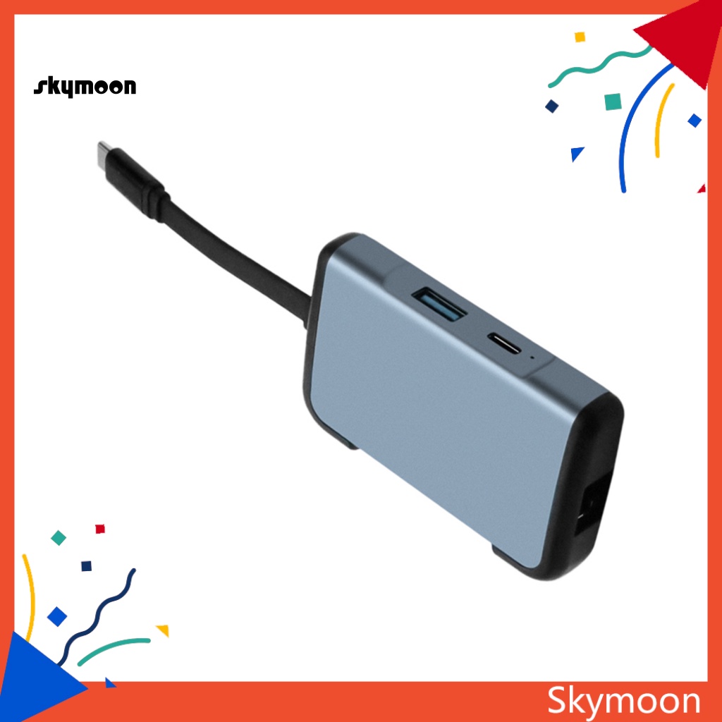 Skym 5 in 1 อะแดปเตอร์อีเธอร์เน็ต Type C เป็น Gigabit USB30 PD สําหรับ ...