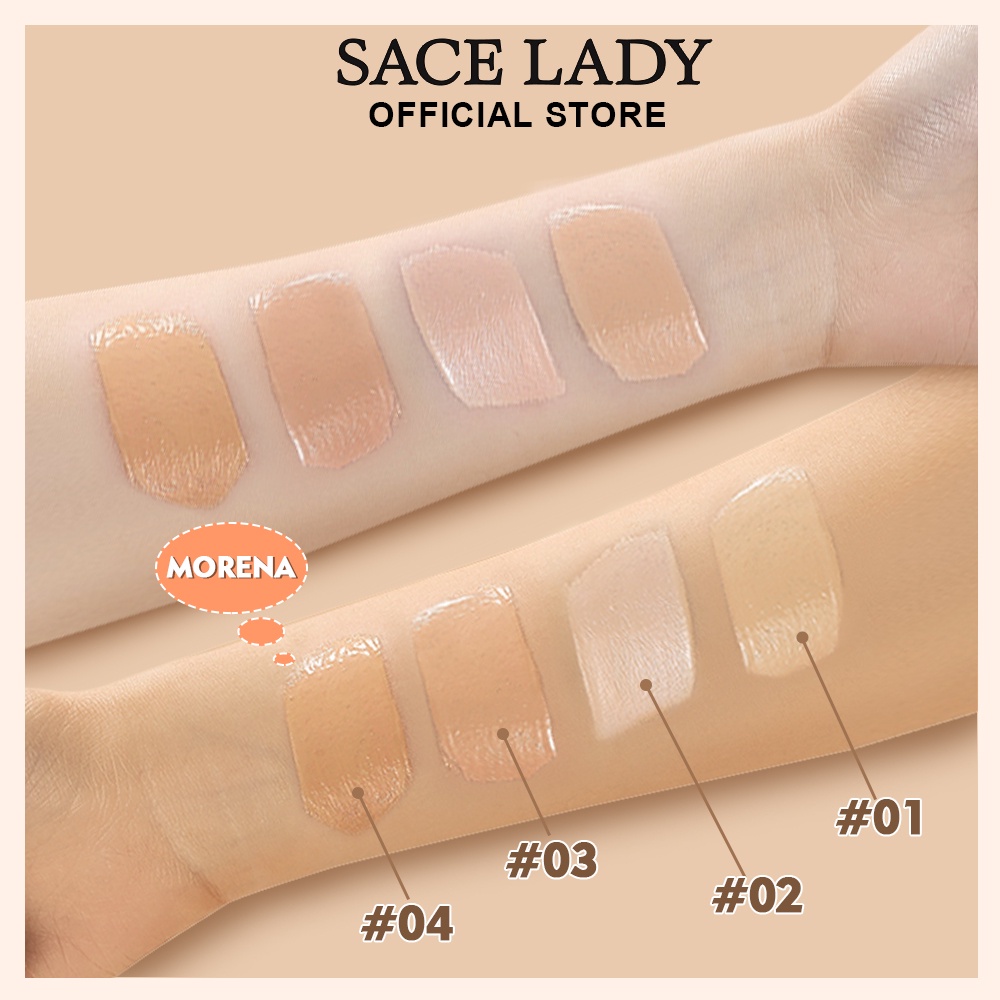 Sace Lady Bb Cc Cream Foundation รีฟิลควบคุมความมันพร้อมพัฟ Air Cushion ...