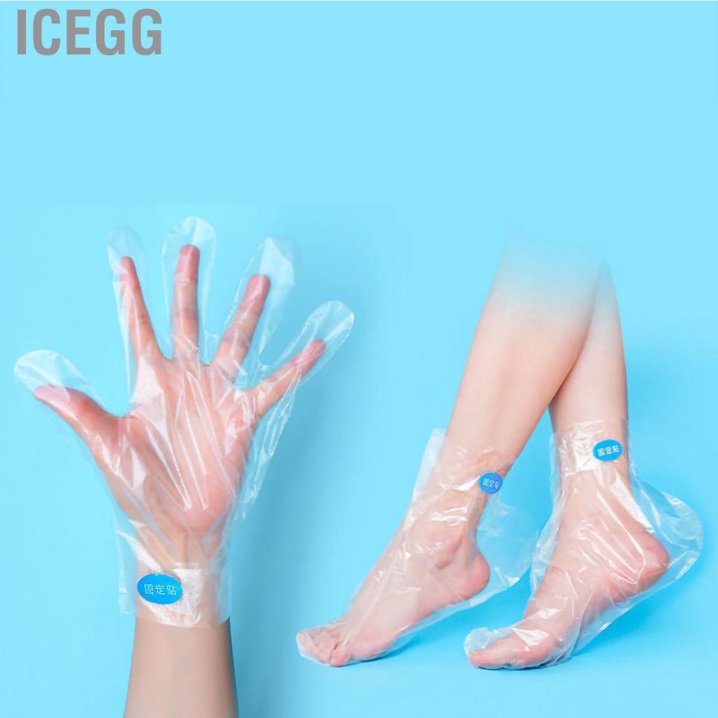 Icegg Plastic Hand Foot Sleeves Disposable Spa Covers Liners Preventing ...