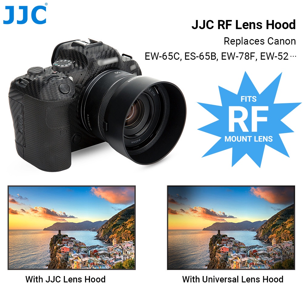 JJC รวมฮูดสำหรับเลนส์ Lens Hood Canon RF ( EW-52 EW-65C ES-65B EW-73D ...