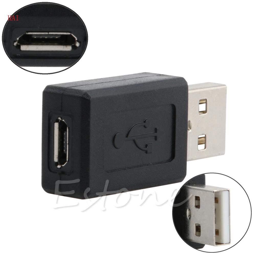 Hai อะแดปเตอร์เชื่อมต่อ Micro USB ตัวเมีย เป็น USB ตัวผู้ สําหรับชาร์จ ...