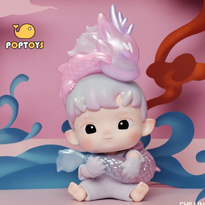 POPTOYPOPMART Loong Presents the Treasure Series Mystery Box Cute Toy ...