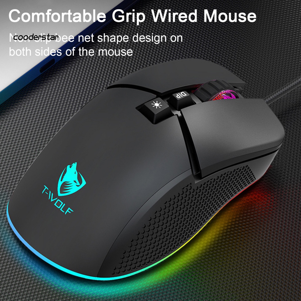 Cood เมาส์เล่นเกม Rgb Streamer Horse Racing Mouse ประสิทธิภาพสูง พร้อม ...