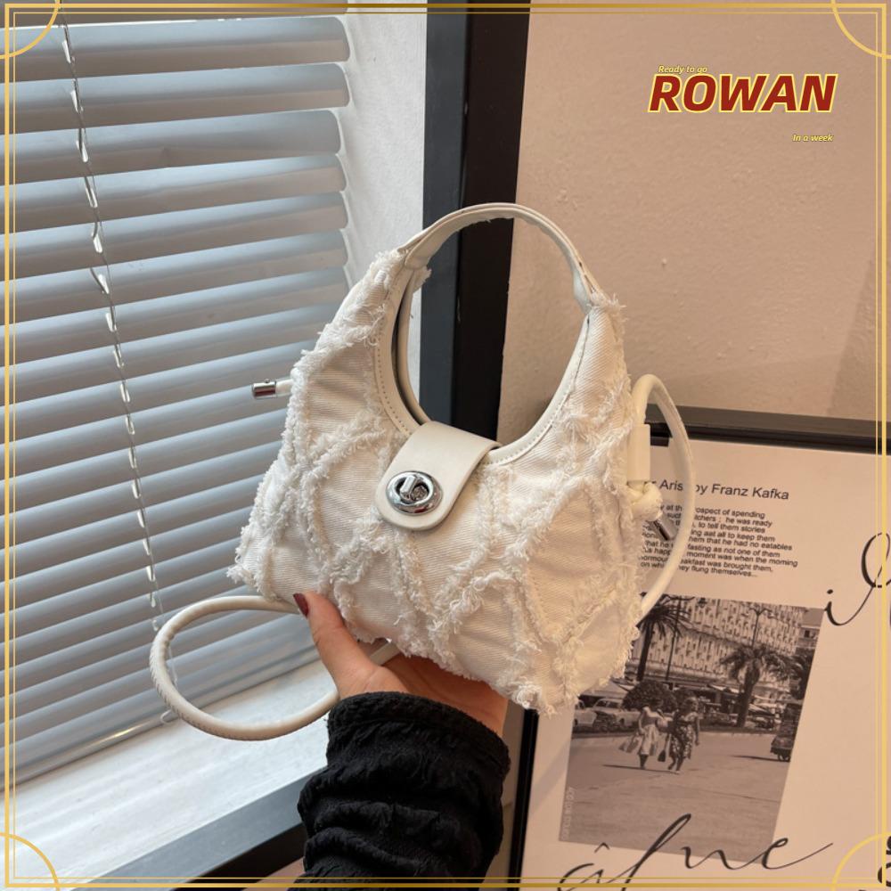 Rowans กระเป๋าสะพายไหล่ กระเป๋าถือ ผ้านิ่ม น้ําหนักเบา ขนาดเล็ก สีพื้น ...