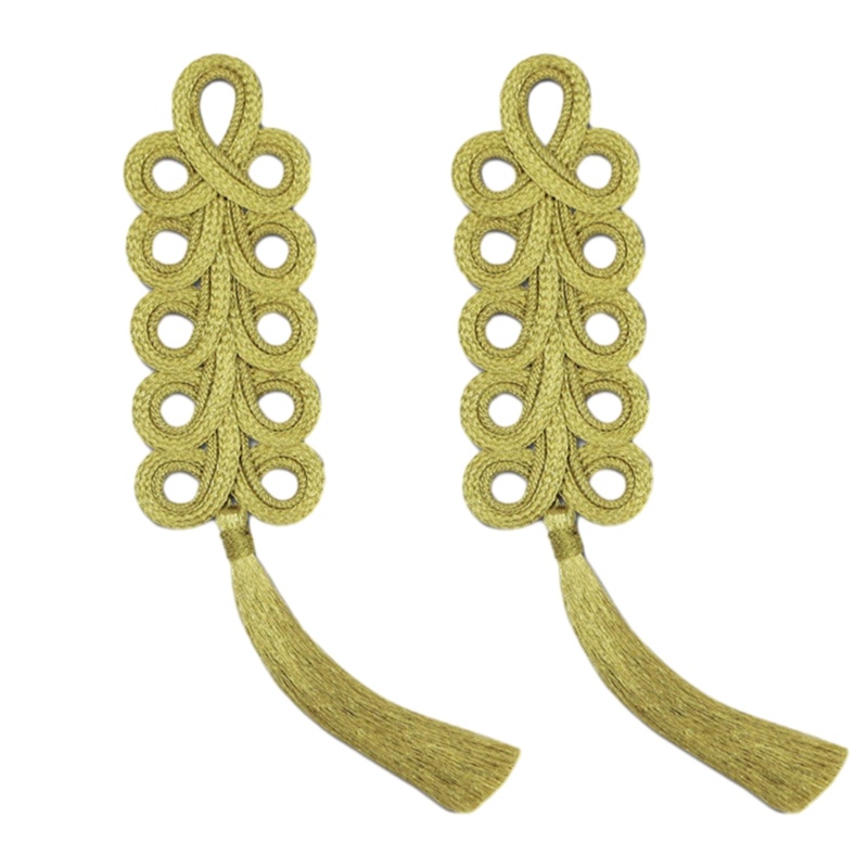 Amz Cheongsam Braided Applique ขนาดใหญ ่ พู ่ ตกแต ่ งสําหรับเสื ้ อกัน ...