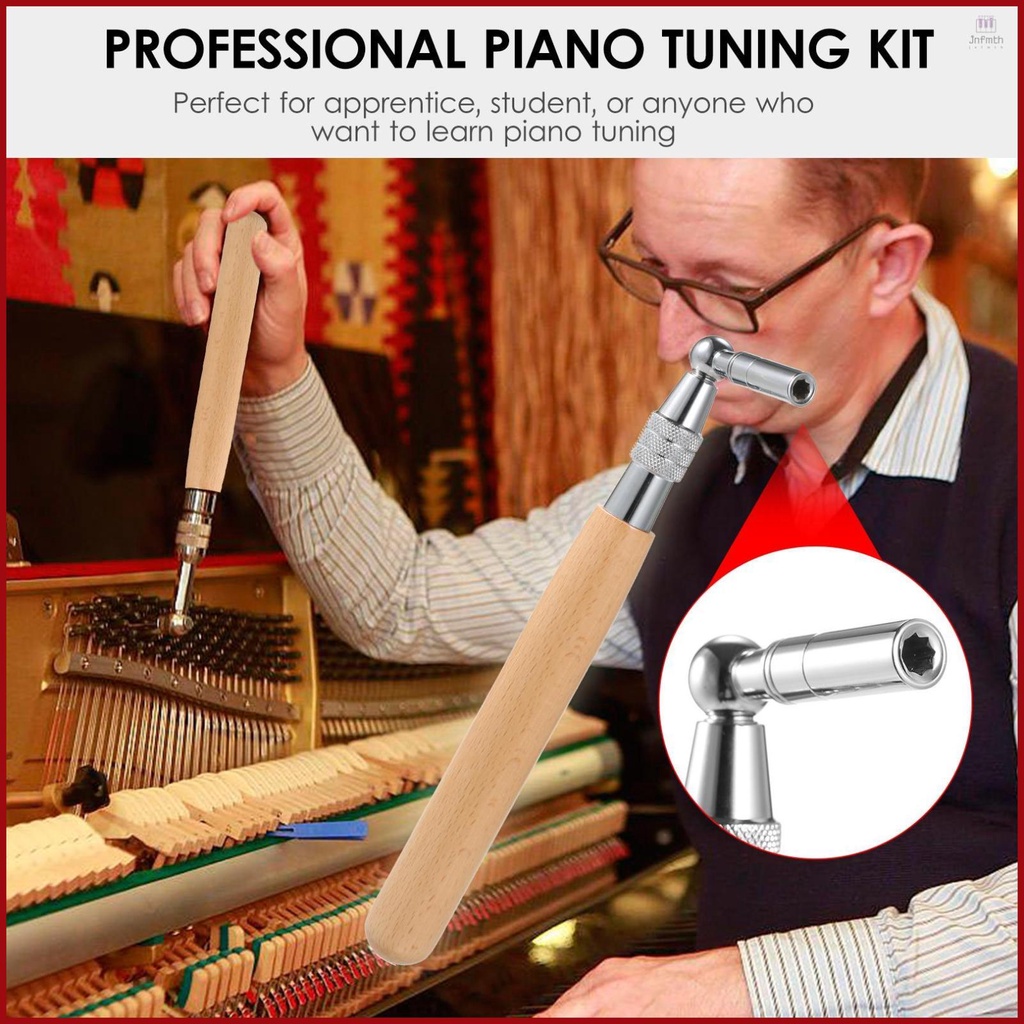 Professional Piano Tuning Set - 16pcs Tools Kit with Tuning Wrench ...