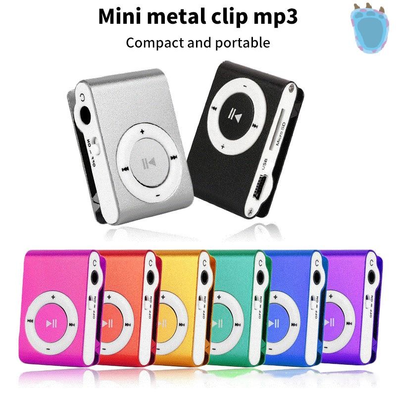 [PA] Mini Mp3 Player Music Media Mini คลิปโลหะนักเรียน Walkman ของขวัญ ...