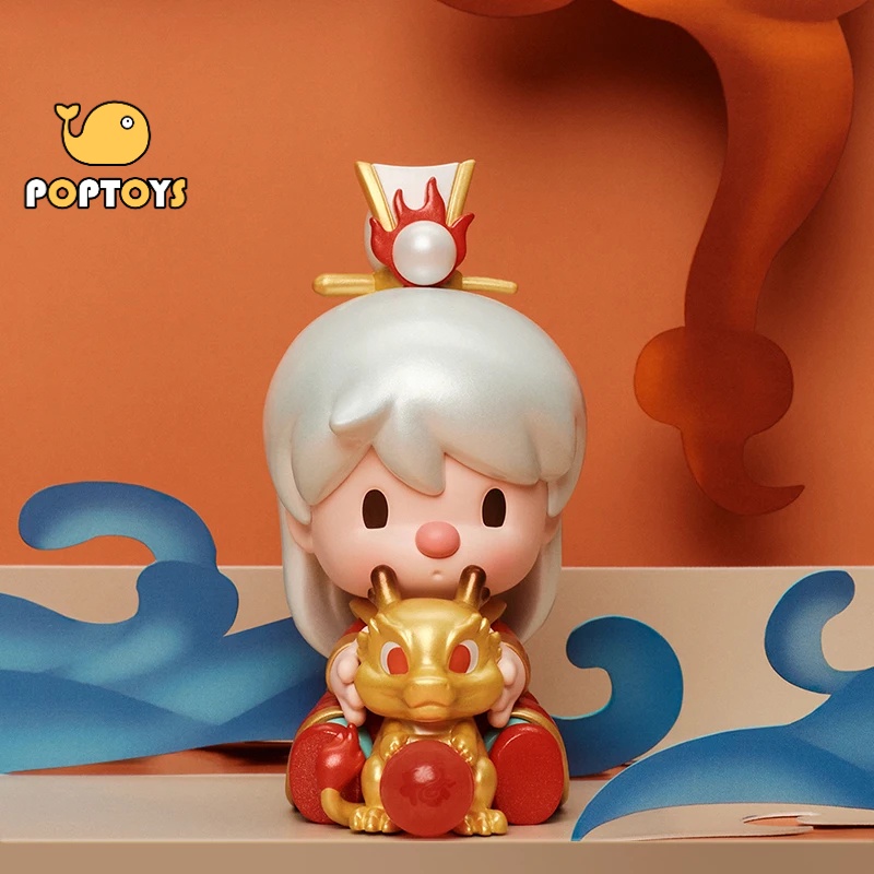 POPTOYPOPMART Loong Presents the Treasure Series Mystery Box Cute Toy ...
