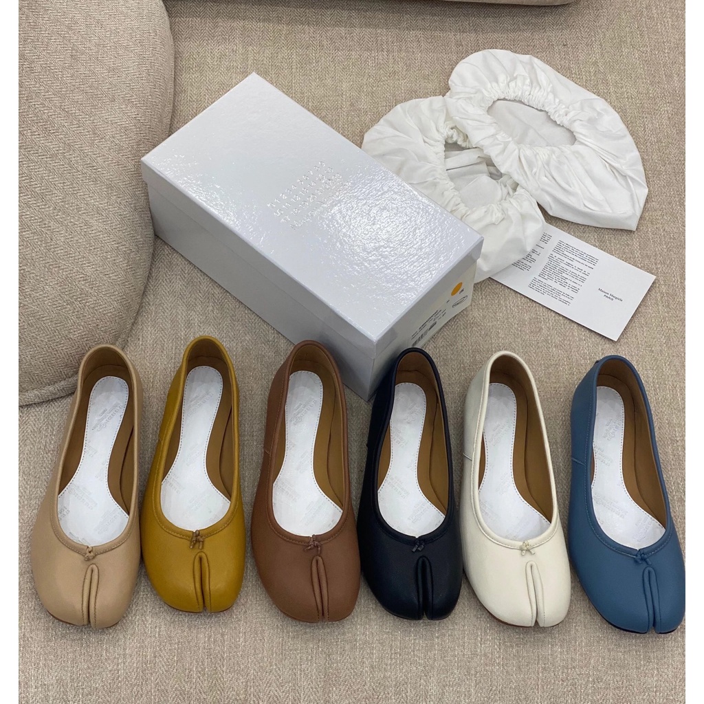 คุณภาพเพดาน Mm6 tabi รองเท้าลําลอง ส้นแบน เข้ากับทุกการแต่งกาย สําหรับ ...