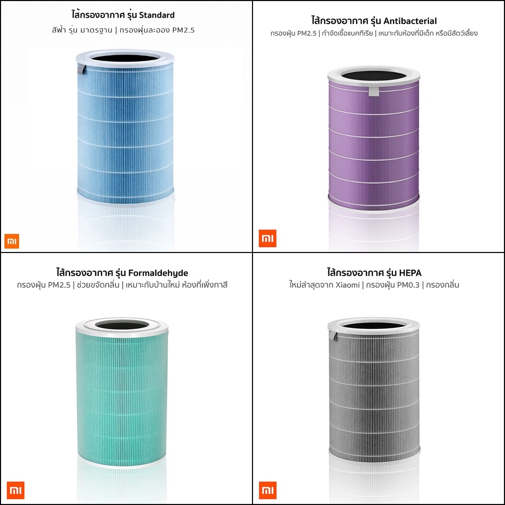 【มี RFID】ไส้กรองอากาศ Xiaomi Mi Air Purifier Filter ไส้กรองเครื่องฟอก ...