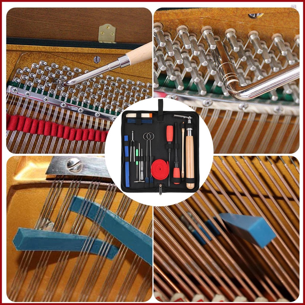 Professional Piano Tuning Set - 16pcs Tools Kit with Tuning Wrench ...