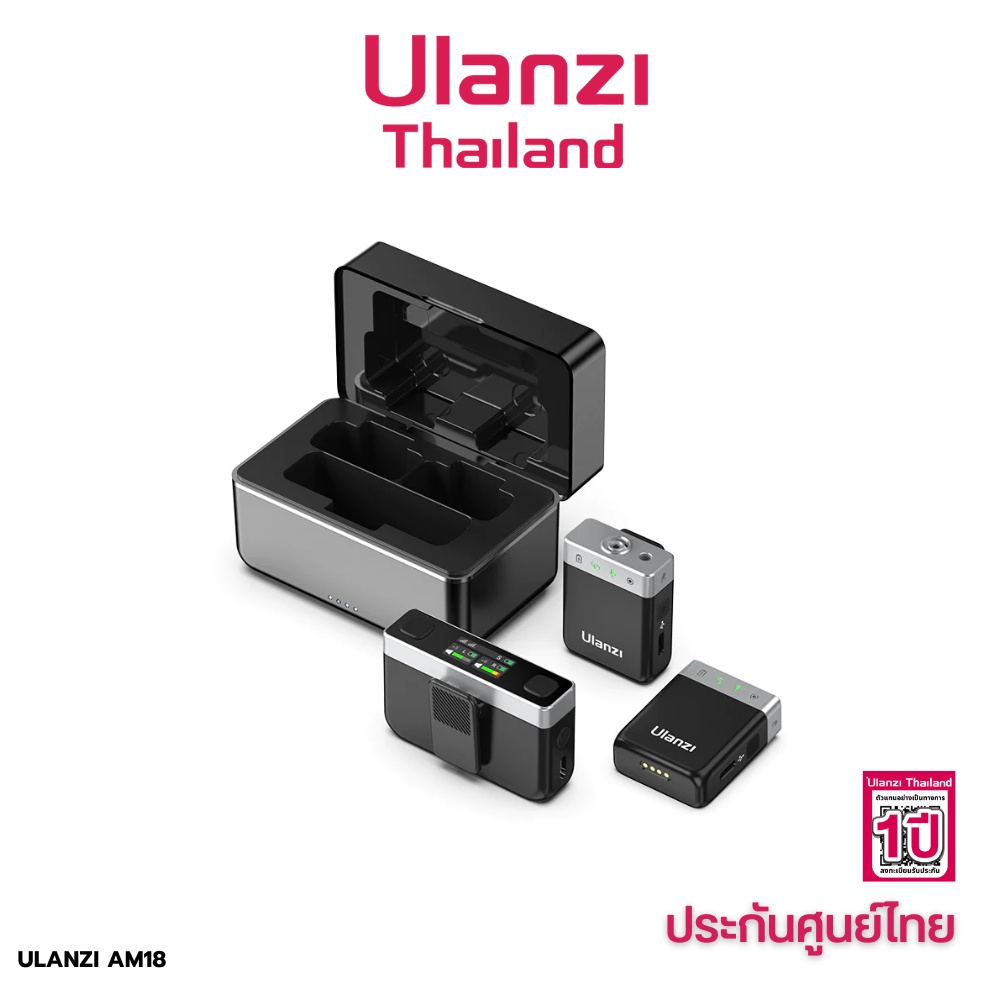 Ulanzi AM18 U-Mic Wireless Lavalier Microphone ไมค์ไร้สาย สำหรับบันทึก ...