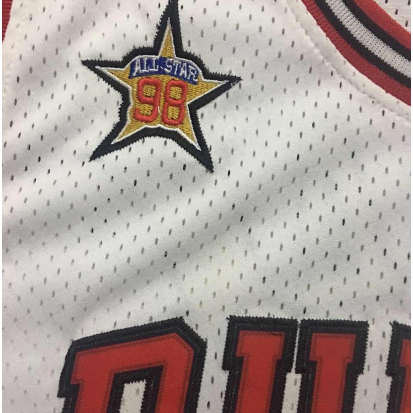 เสื้อกีฬาบาสเก็ตบอล ปักลาย Chicago Bulls number 23 Michael สีขาว ...