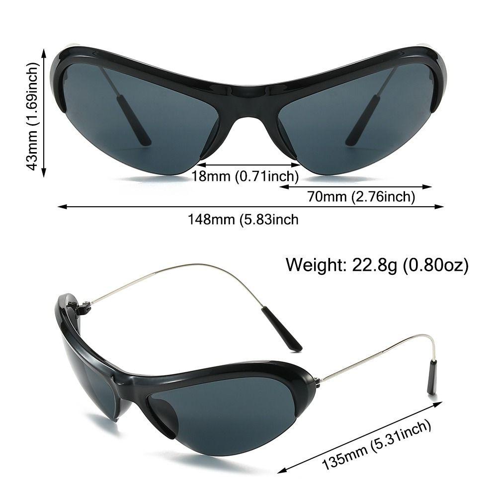 Lveror แว่นตากันแดด ป้องกัน UV400 2000s Y2K สไตล์พังก์ พังก์ สําหรับผู้ชาย ผู้หญิง - luolv.th ...