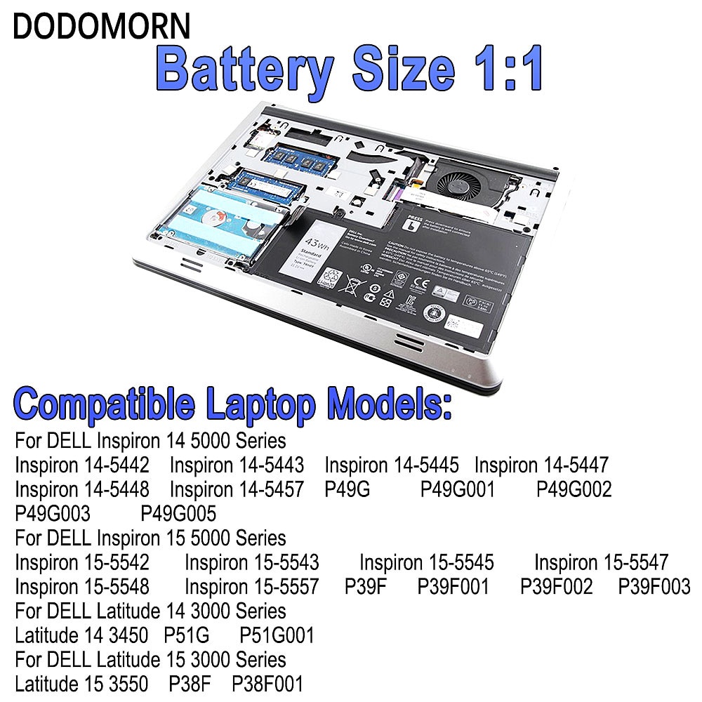 แบตเตอรี่ Dell inspiron 15 3000 Series ราคา ถูกที่สุด พร้อมโปรโมชั่น ...