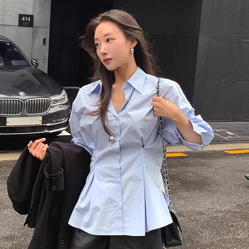 Papv เสื้อเชิ้ตแขนยาว คอปก แบบพับได้ อเนกประสงค์ แฟชั่น 8147 - papva.th ...