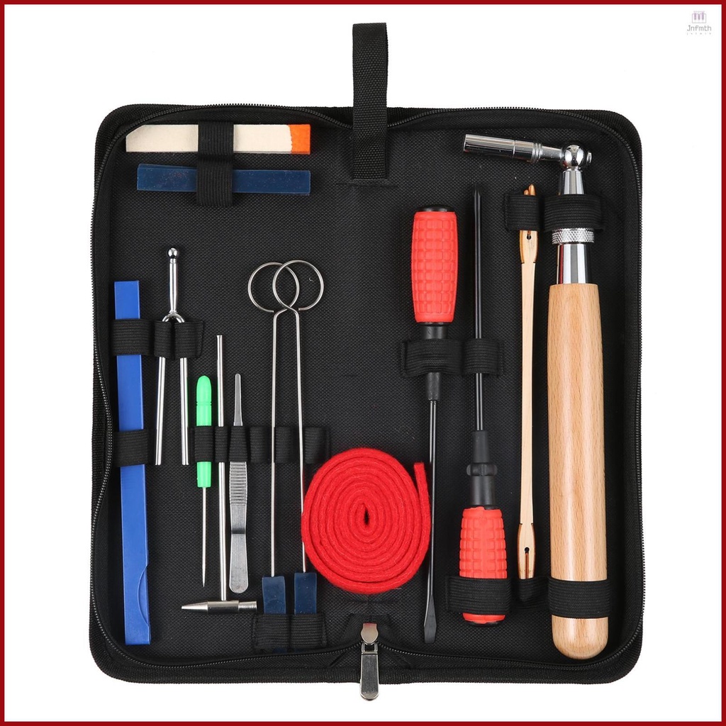 Professional Piano Tuning Set - 16pcs Tools Kit with Tuning Wrench ...