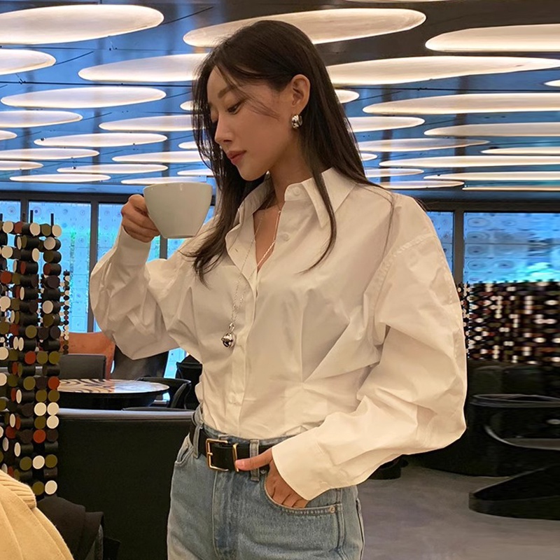 Papv เสื้อเชิ้ตแขนยาว คอปก แบบพับได้ อเนกประสงค์ แฟชั่น 8147 - papva.th ...