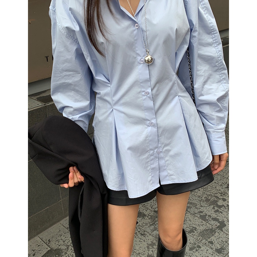 Papv เสื้อเชิ้ตแขนยาว คอปก แบบพับได้ อเนกประสงค์ แฟชั่น 8147 - papva.th ...