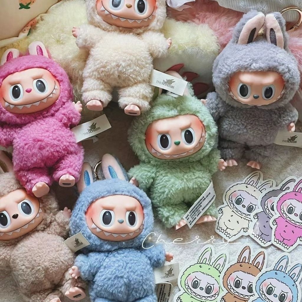 สินค้าของแท้ พร้อมส่ง labubu macaron labubu plush dollPOP MART labubu ...