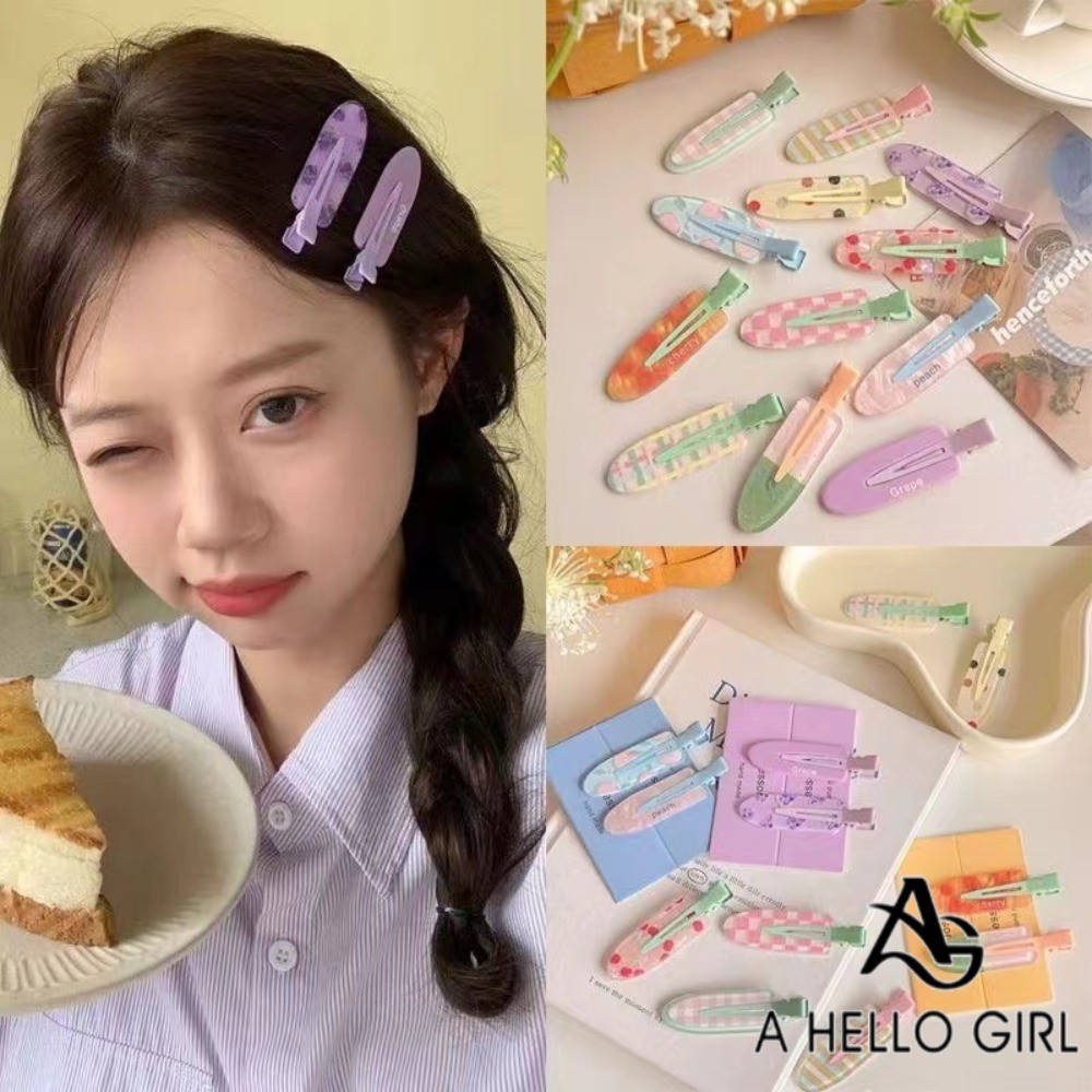 A HELLO GIRL กิ๊บติดผม ลายน้ําผลไม้น่ารัก ไร้รอยต่อ สําหรับผู้หญิง ...