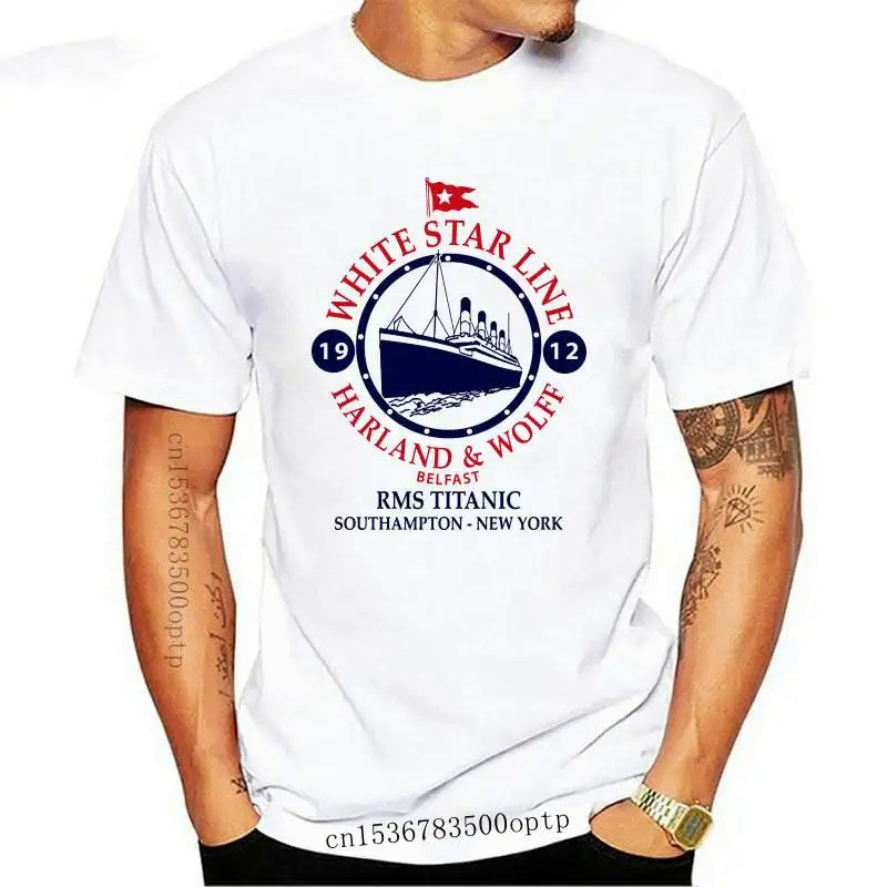 New White Star Line Titanic Inspired TShirt - Classic Film Boat Ship ...