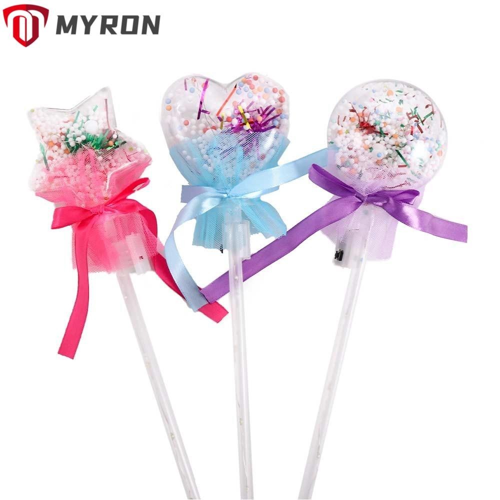 Myron LED Magic Fairy Stick Pop Ball Star Ball สีสัน Star Love Heart Cheering Stick Party คอสเพล ...