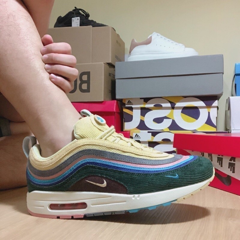 คุณภาพสูงขายร ้ อน air Max 1/97 Rainbow Corduroy Joint Retro air ...
