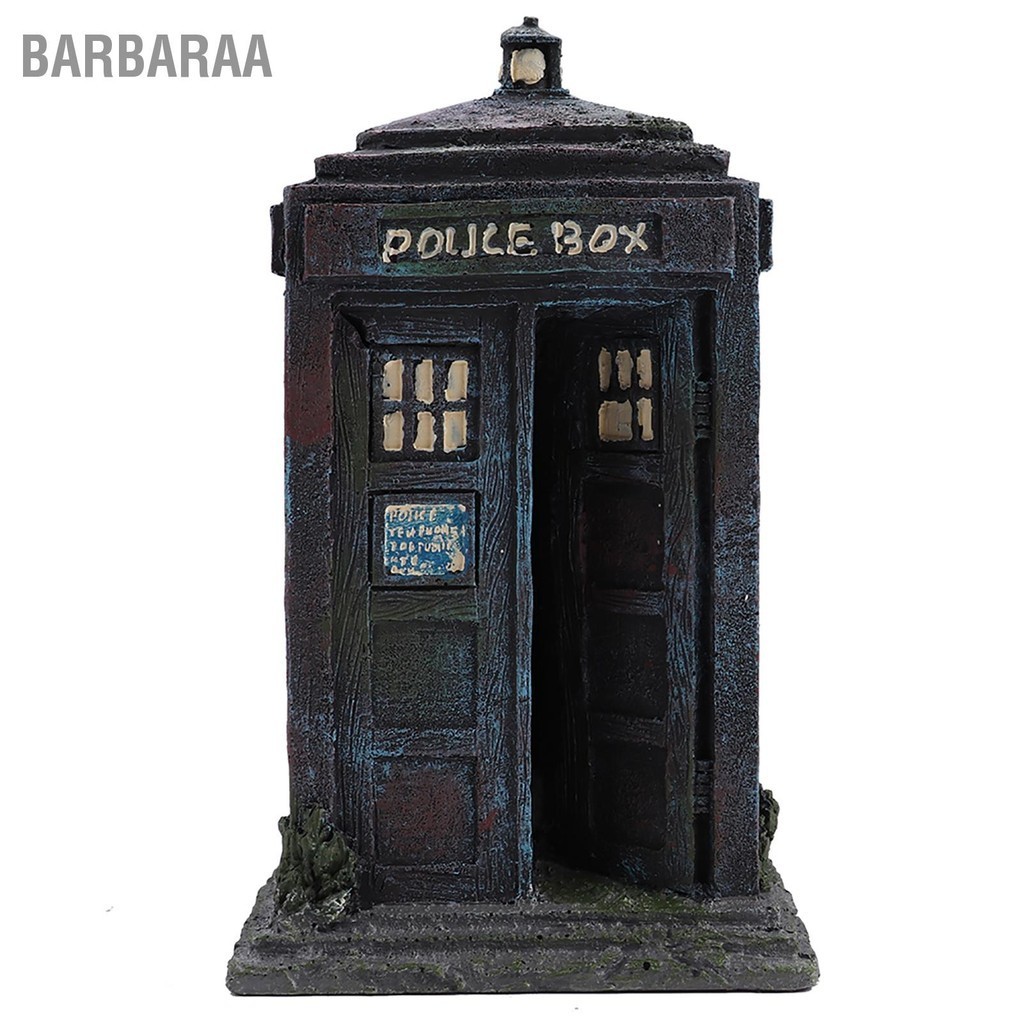 Barbaraa ทนทานจำลองเรซิ่น Sentry Box Fish Tank Aquarium เครื่องประดับตก ...